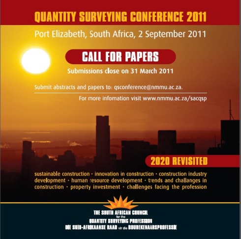 Event: SACQSP Conference September 2011 - Nelson Mandela Bay (Port ...