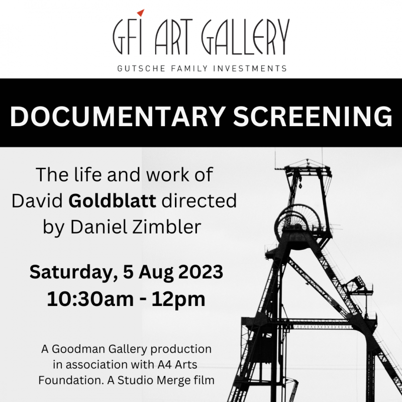 Event: DOCUMENTARY SCREENING - GOLDBLATT - Nelson Mandela Bay (Port ...