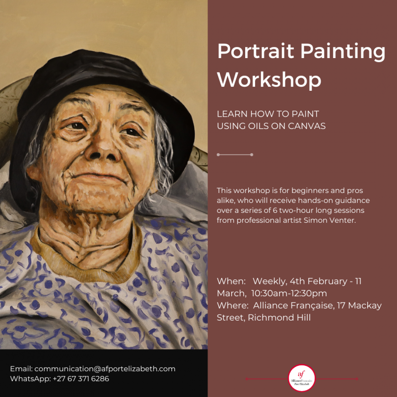 Event: Portrait Painting Workshop - Nelson Mandela Bay (Port Elizabeth)