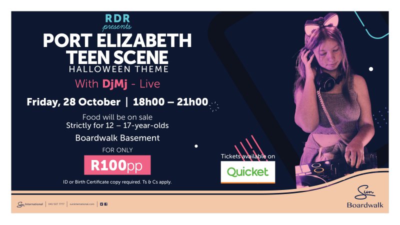 Event: RDR presents Port Elizabeth Teen Scene with DjMj - LIVE - Nelson ...