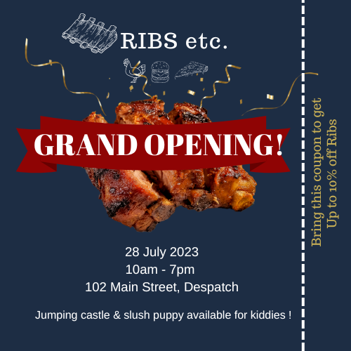 Event: Ribs Etc Grand opening - Nelson Mandela Bay (Port Elizabeth)