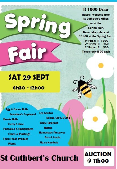 Event: St. Cuthbert's Anglican Church Spring Fair - Nelson Mandela Bay ...