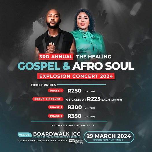 Event: The Healing Gospel & Afro Soul Explosion 2024 - Nelson Mandela ...