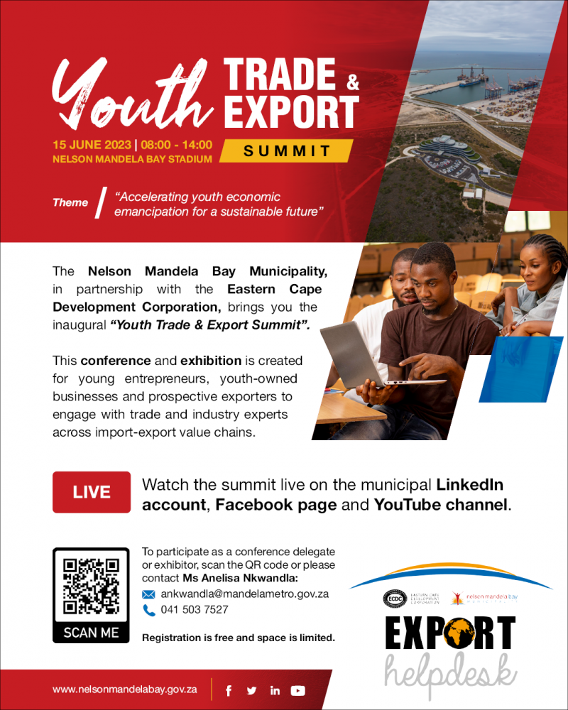 Event: Youth Trade & Export Summit - Nelson Mandela Bay (Port Elizabeth)